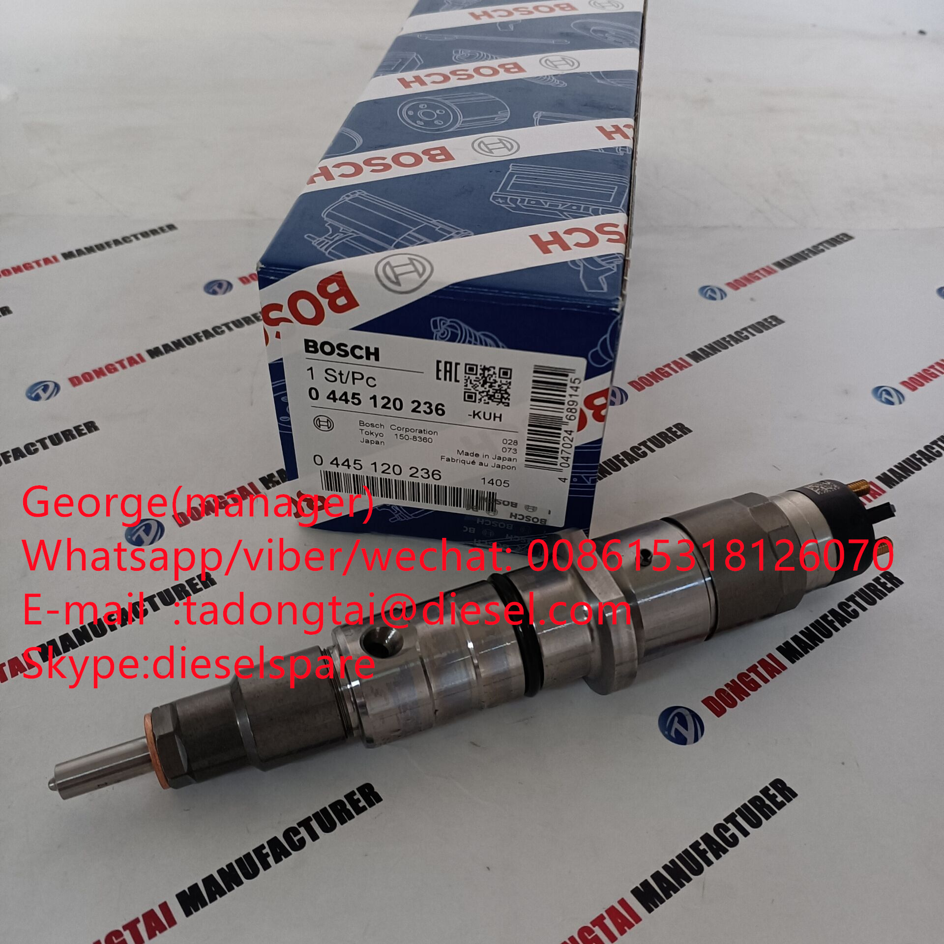 China BOSCH Common Rail Injector 0445120236 for KOMATSU Original USD200 ...