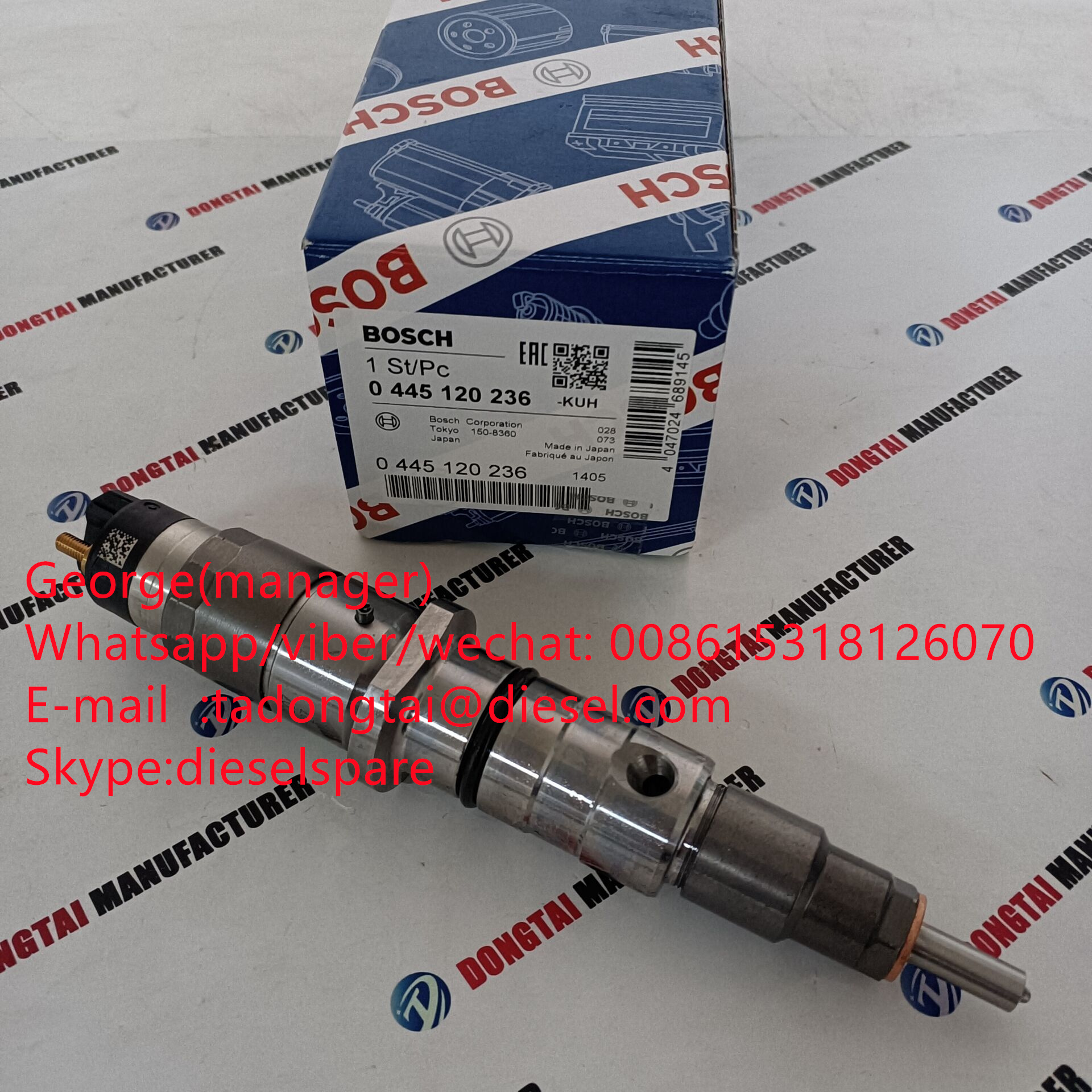 China BOSCH Common Rail Injector 0445120236 for KOMATSU Original USD200 ...